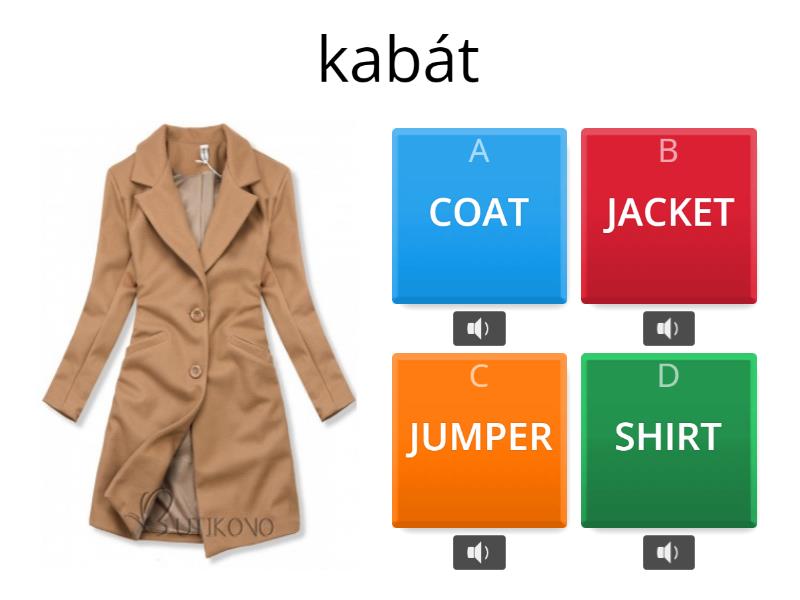 Chit Chat 1 - Clothes with pronunciation - Quiz