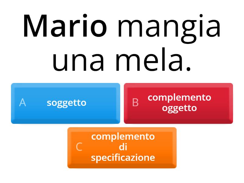 Analisi Logica - Ripasso 1 - Quiz