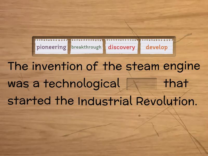 Inventions and Discoveries - Complete the sentence