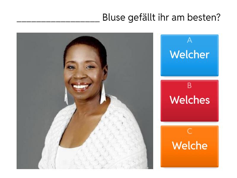 Welch- und Dies- (Nom/ Akk) - Quiz