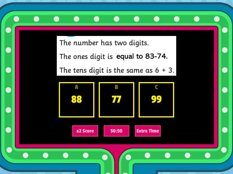 Place Value Riddle 2 - Gameshow quiz