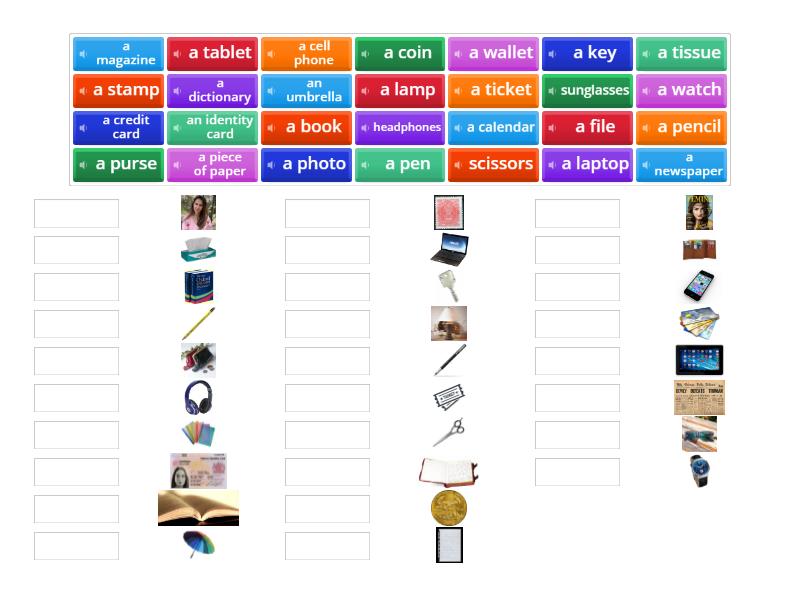 AEF 1 (SB 2A) Things - Match up