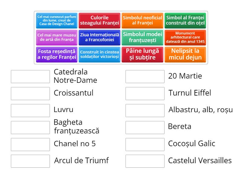 Simboluri ale Frantei - Match up