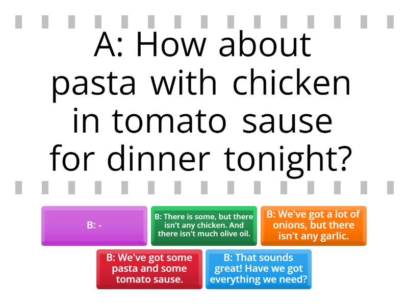 Dialogue - matching - Find the match