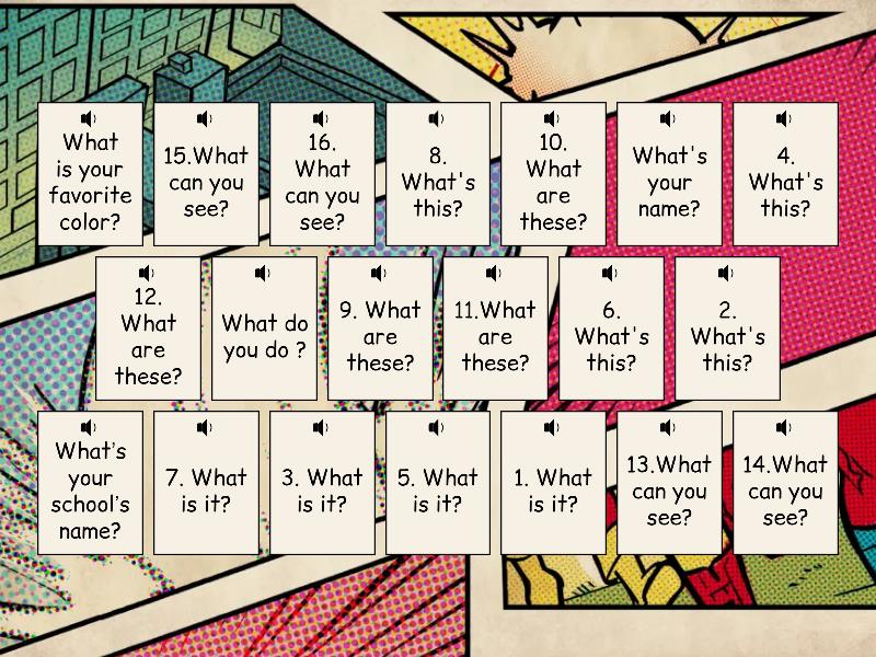 1.Review Speaking Test Grade 2 - Flip tiles