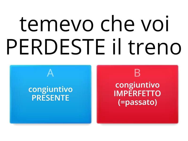 Congiuntivo PRESENTE o IMPERFETTO? - Cuestionario