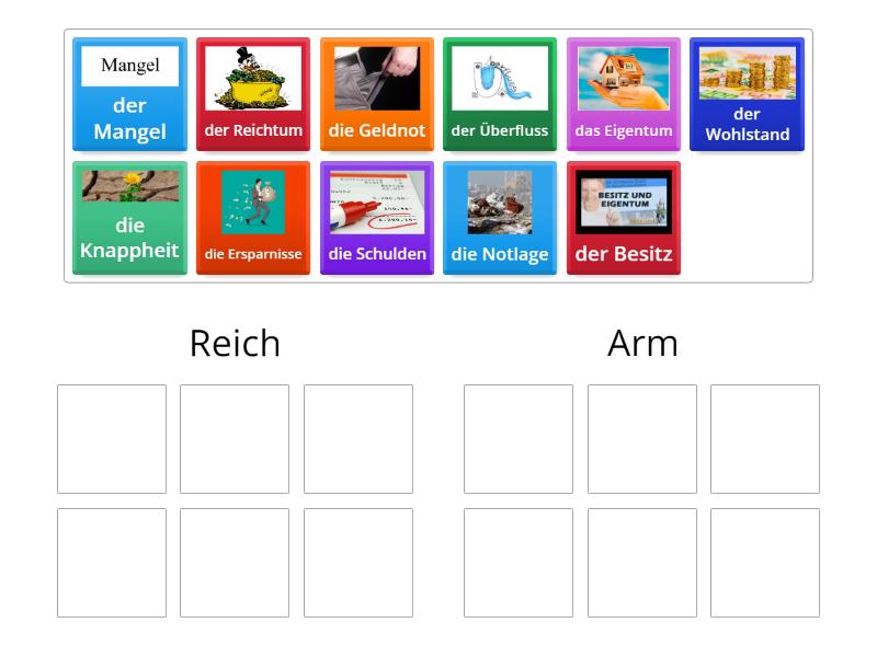 C1.2. Reich oder Arm - Group sort