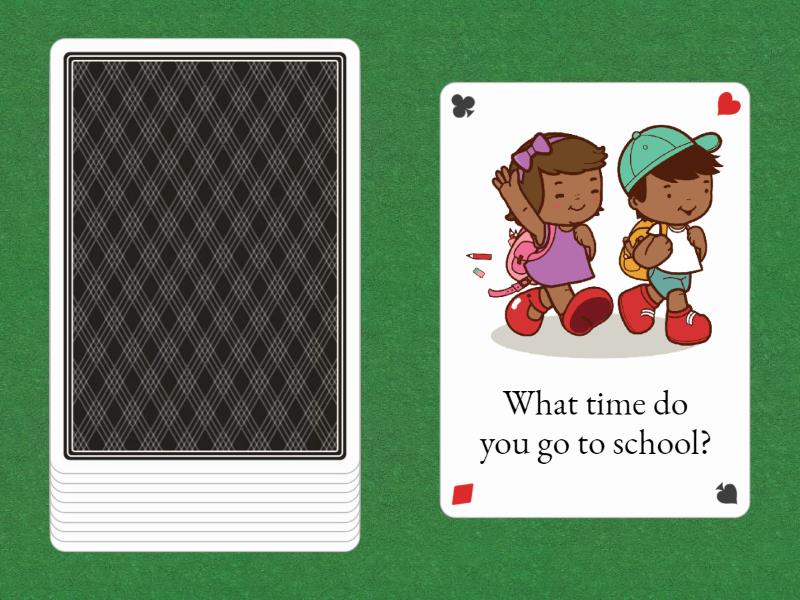 DAILY ROUTINE - Speaking cards