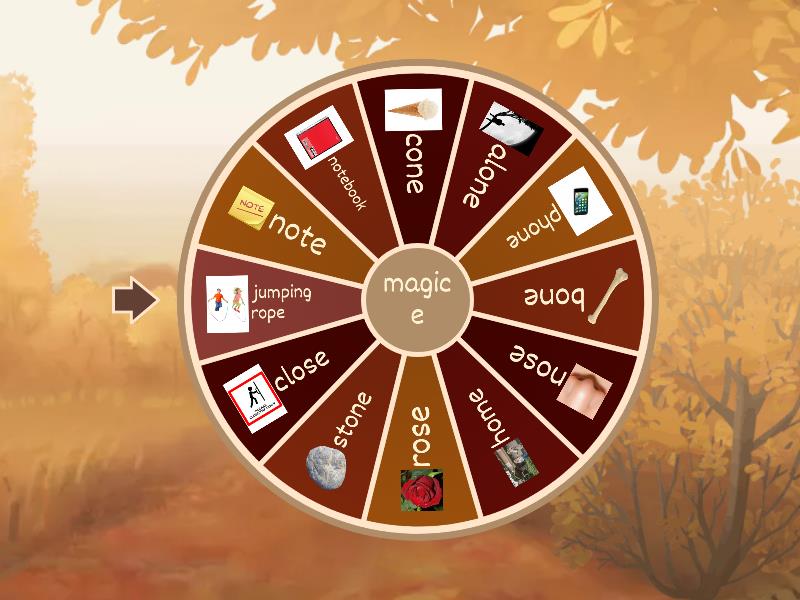 Magic e - o_e - Spin the wheel