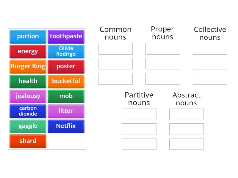 Noun Sort - Group sort