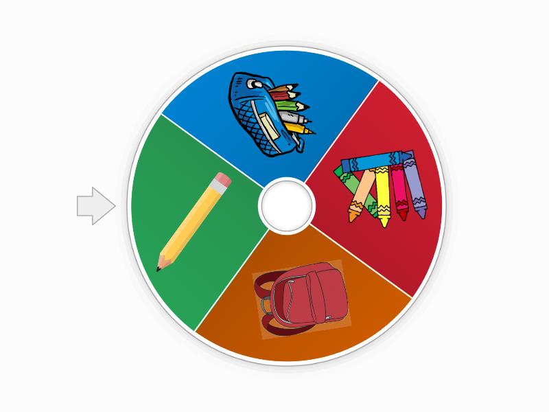 (Short) Classroom Objects Random Wheel - Spin the wheel