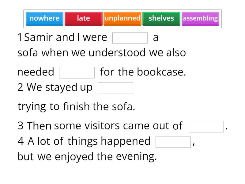 Yana - revision - Complete the sentence