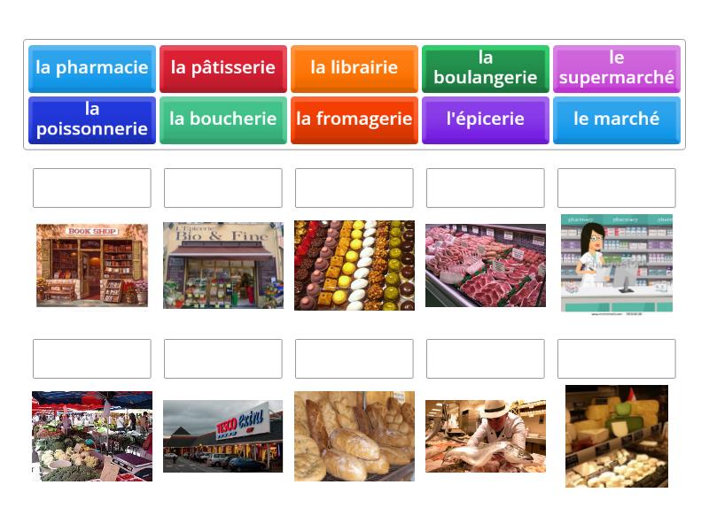 Les magasins - Match up