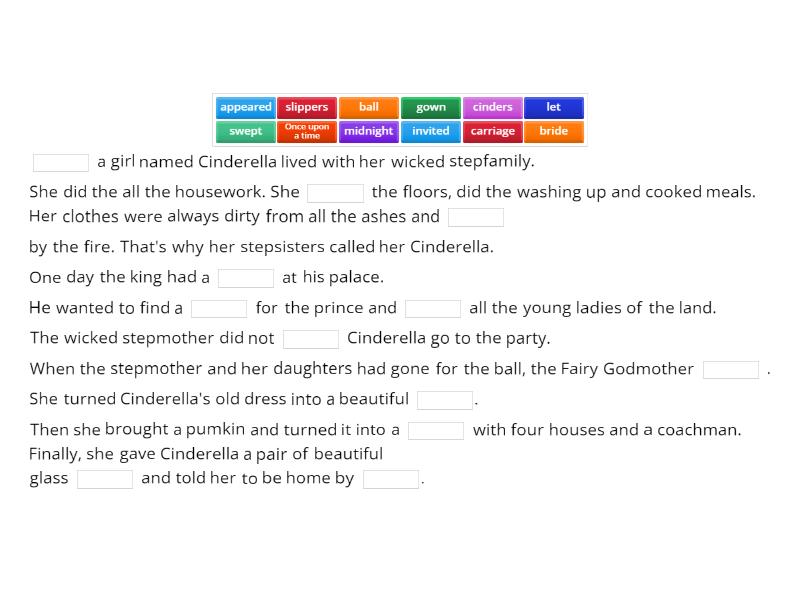 Cinderella - Complete the sentence