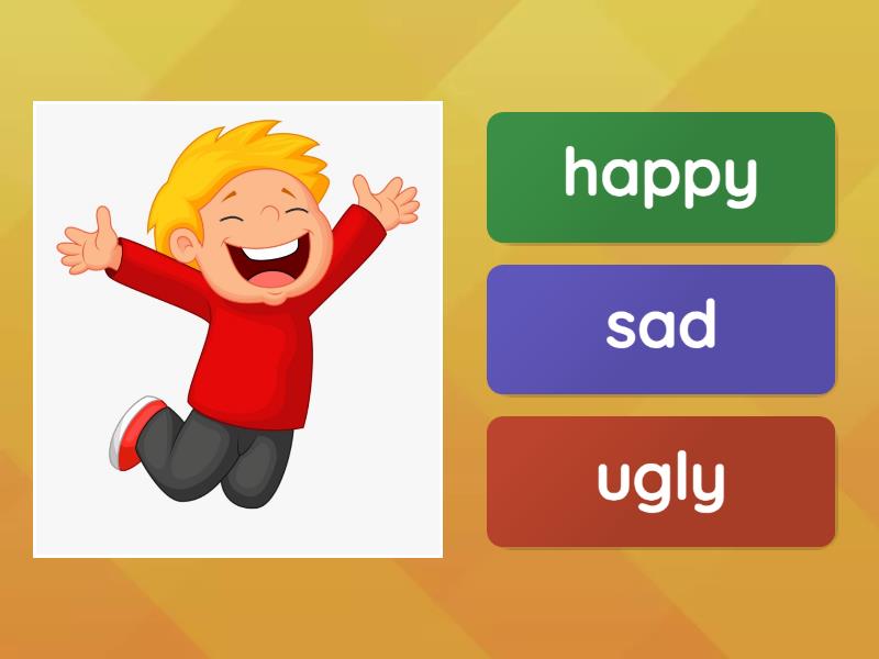 Kid's Box 1. U04 - Happy/sad/young/old/ugly/beaut - Викторина