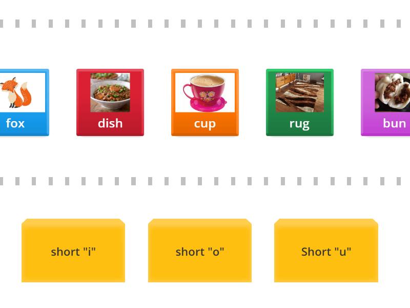 Gr3 U1 Phonics Short vowel i, o, u - Speed sorting