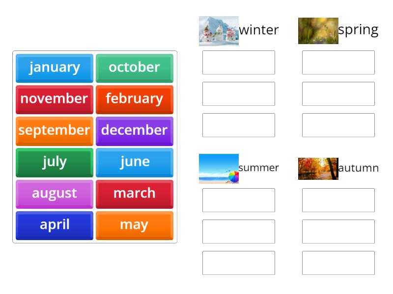 Seasons - Group sort