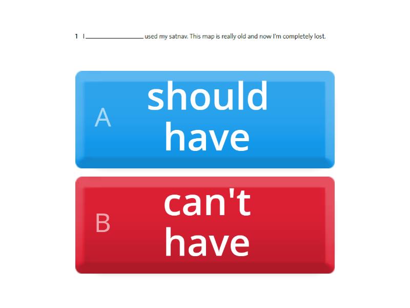 Solutions Intermediate unit 5 Modal perfect - Quiz