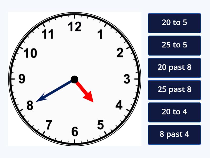 Telling The Time 5 Minute Intervals Quiz 