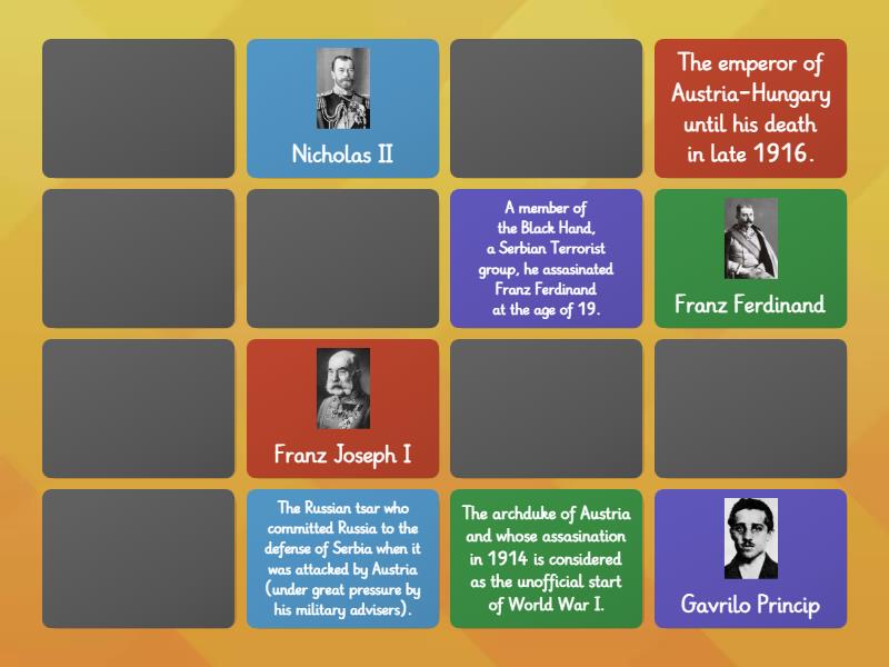 CLASH OF WAR - WW1 - Matching pairs