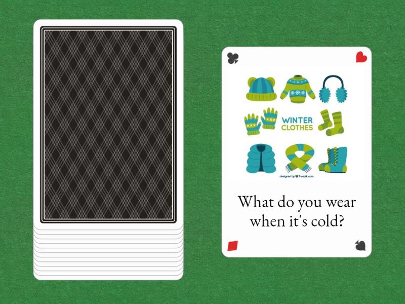 Own it 1 Unit 5 Clothes - Speaking cards