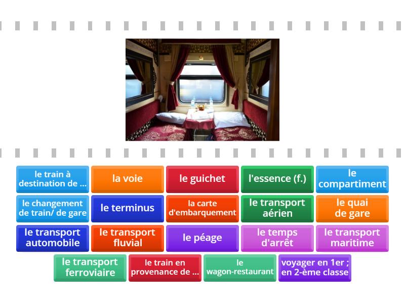 B1 Unité 7 Lexique voyage - Cada oveja con su pareja