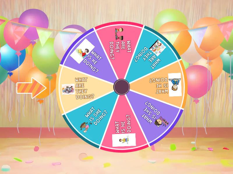 Actions in the classroom - Spin the wheel