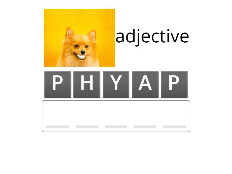 QUIZ ADJECTIVES - Anagram