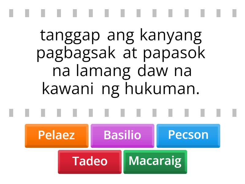 EL FILI - KABANATA 32 (Ang Bunga ng Paskil) - Find the match