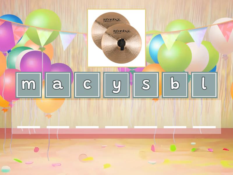 Unit 15 musical instruments - Anagram