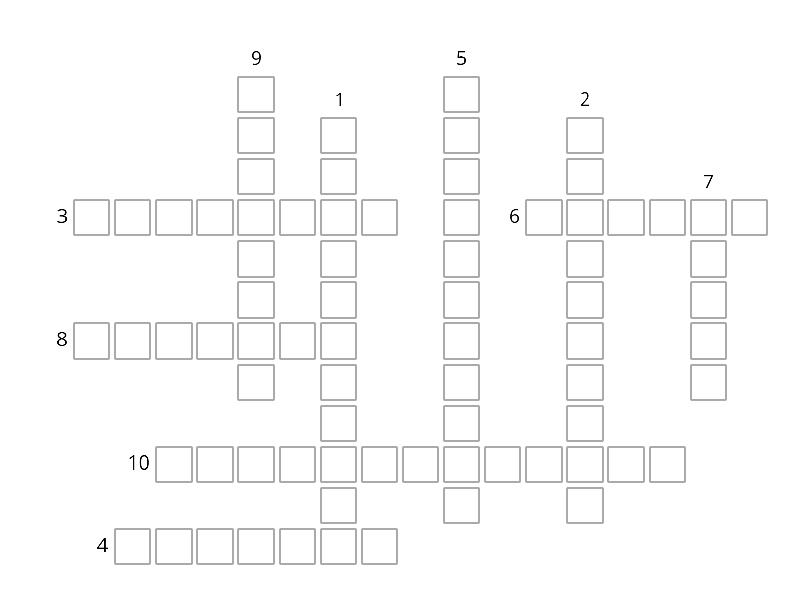 Pi3 / PP2 - TV - Guess the TV programme - Crossword