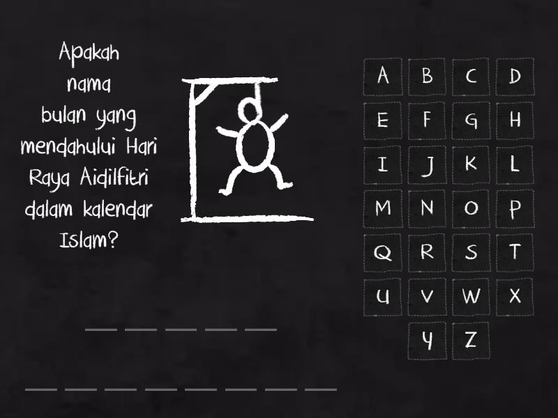 KUIZ HARI RAYA AIDILFITRI - Hangman