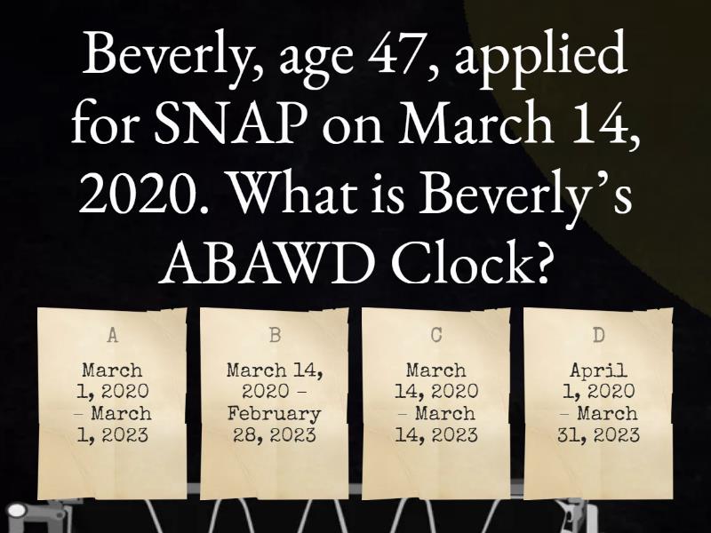 ABAWD Clock - Quiz