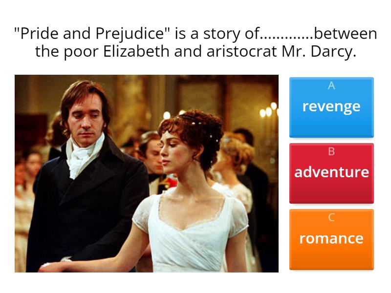 Jane Austen's Pride and Prejudice vocabulary - Quiz