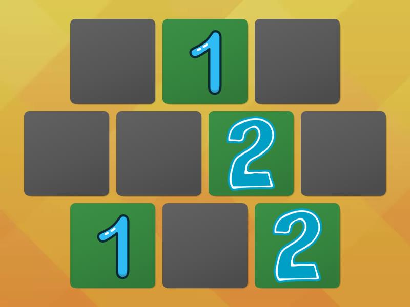 Memorize 1-5 - Matching pairs