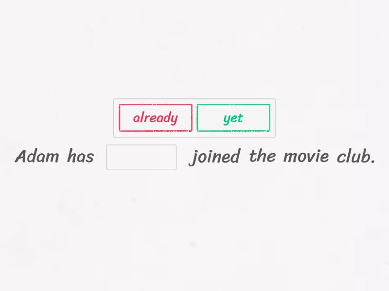 ODF1. Unit 4. Present Perfect (just/since/for/yet/already/ever ...
