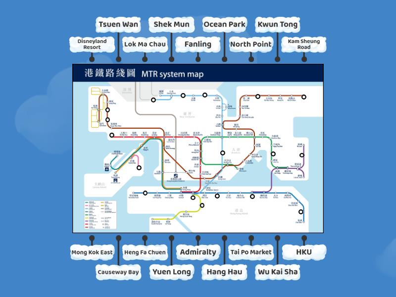 Hong Kong MTR System Map Matching - Gắn nhãn sơ đồ