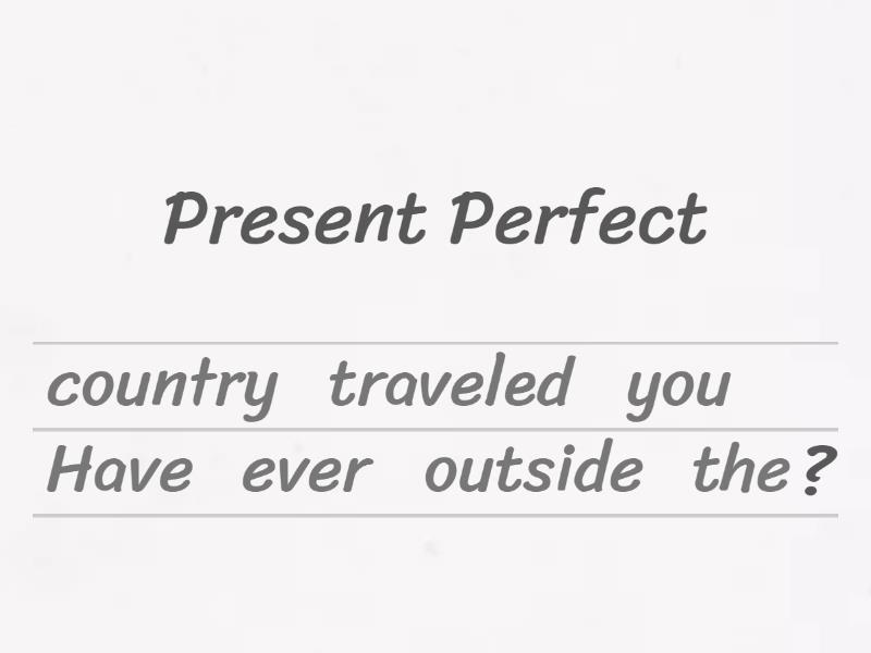 Verb Tenses Challenge - Unjumble