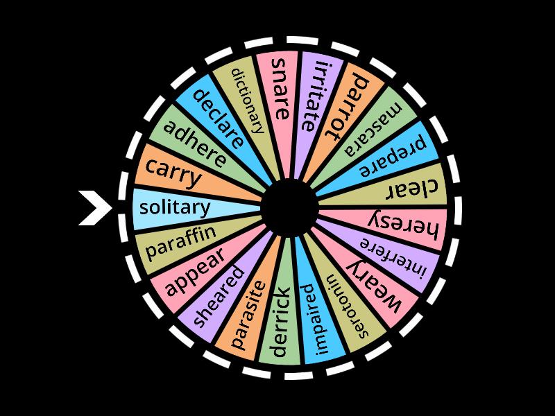 L7 PT-D Read Words Wheel - Spin the wheel