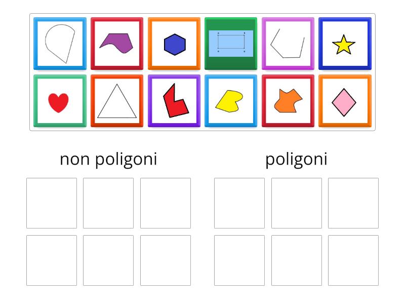 poligoni e non poligoni - Group sort