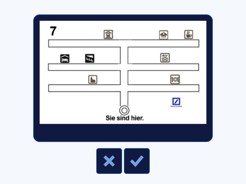 Wo ist die Deutsche Bank? - Flash cards