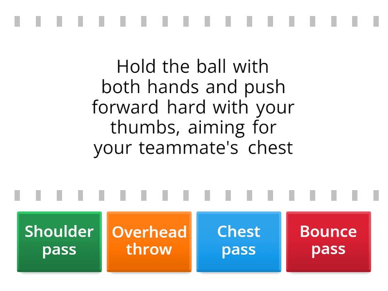 How to do the different benchball passes - Find the match