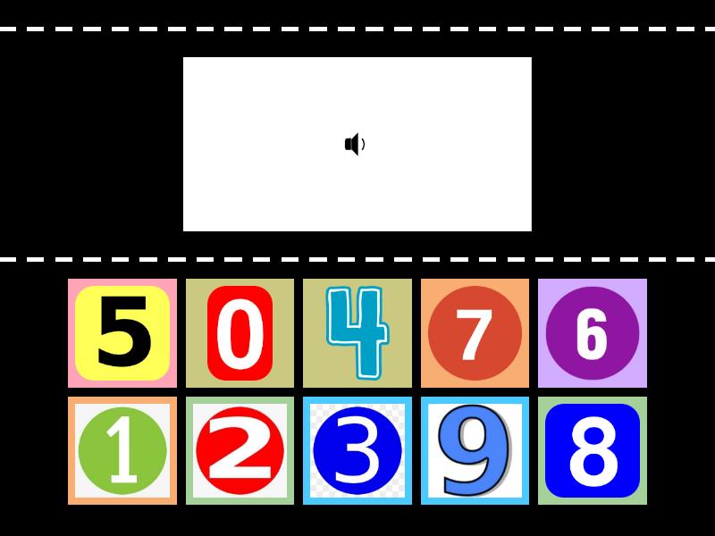 Identifying Numbers 0-9 - Find the match