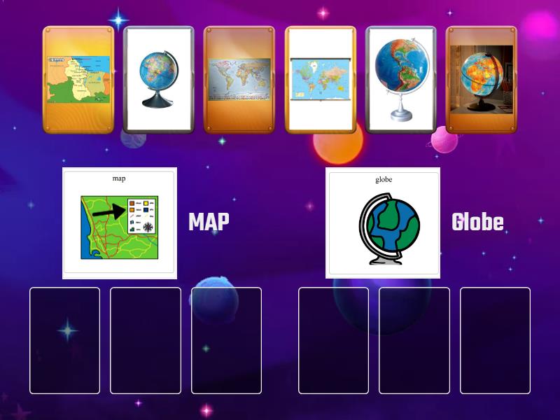 Map and Globe Sort - Group sort