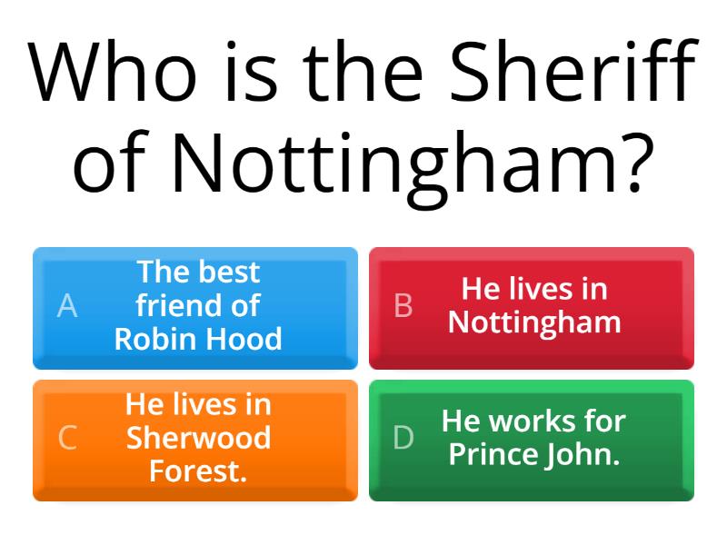 Robin Hood - Quiz