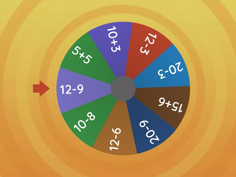משחק במתמטיקה - Spin the wheel