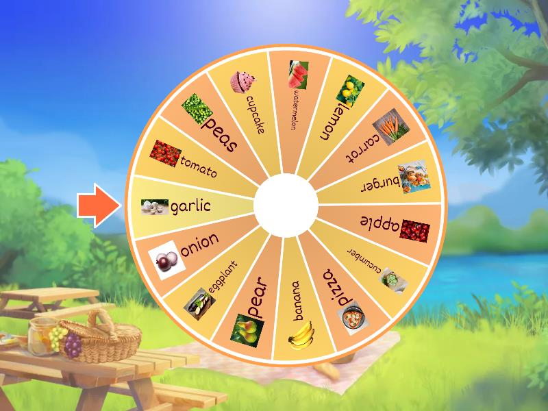 Food wheel - Spin the wheel