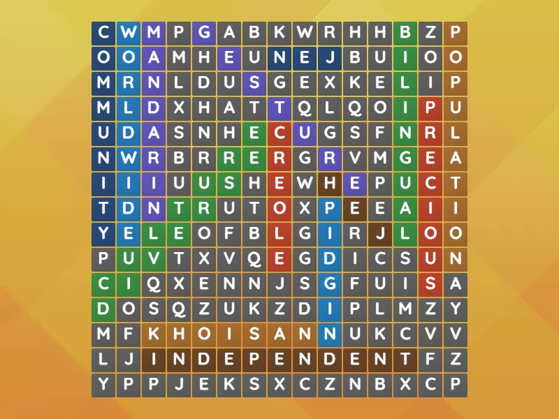 UNIT 1 - Languages of the world - Wordsearch