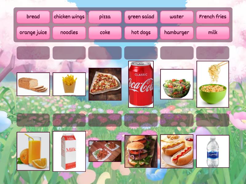 Easy Food and Drinks - Match up