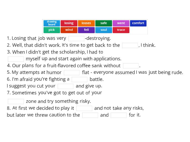 Risk C1` - Complete the sentence